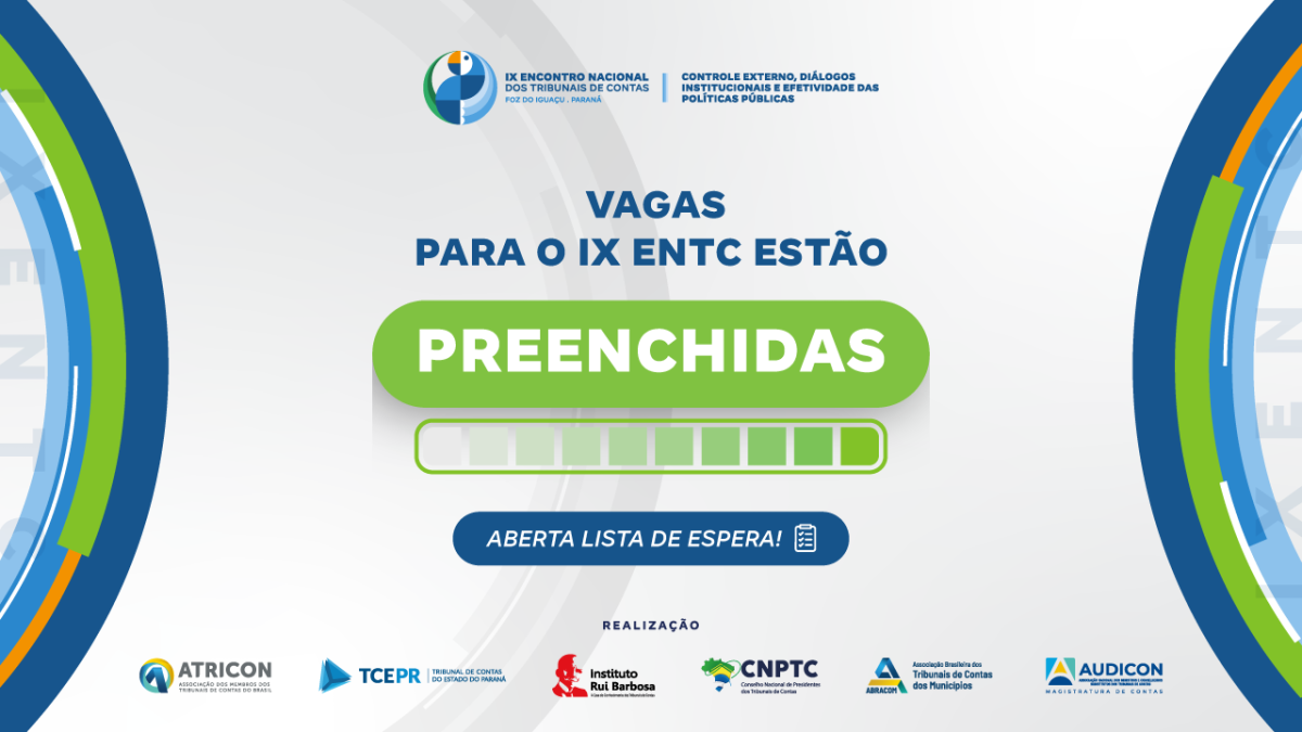 Vagas para o IX ENTC estão preenchidas. Aberta lista de espera! – Atricon